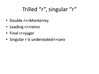 Basic Spanish pronunciation | PPT