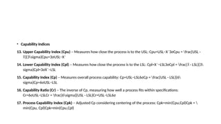 Basic SPC Terms are explained in the ppt | PPT