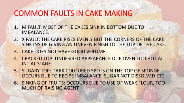 Basic sponges and cakes | PPTX | Desserts and Baking | Food & Drink