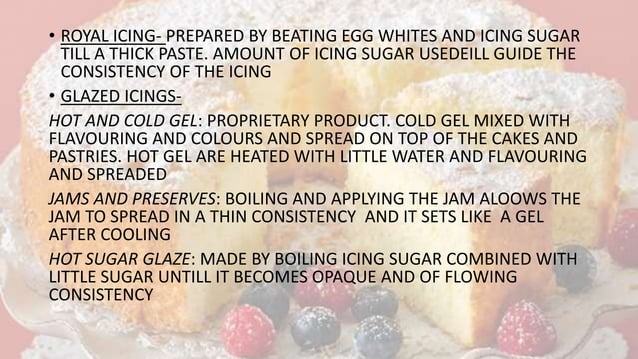 Basic sponges and cakes | PPTX | Desserts and Baking | Food & Drink