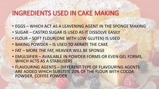 Basic sponges and cakes | PPTX