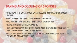 Basic sponges and cakes | PPTX