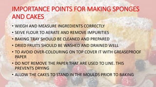 Basic sponges and cakes | PPTX