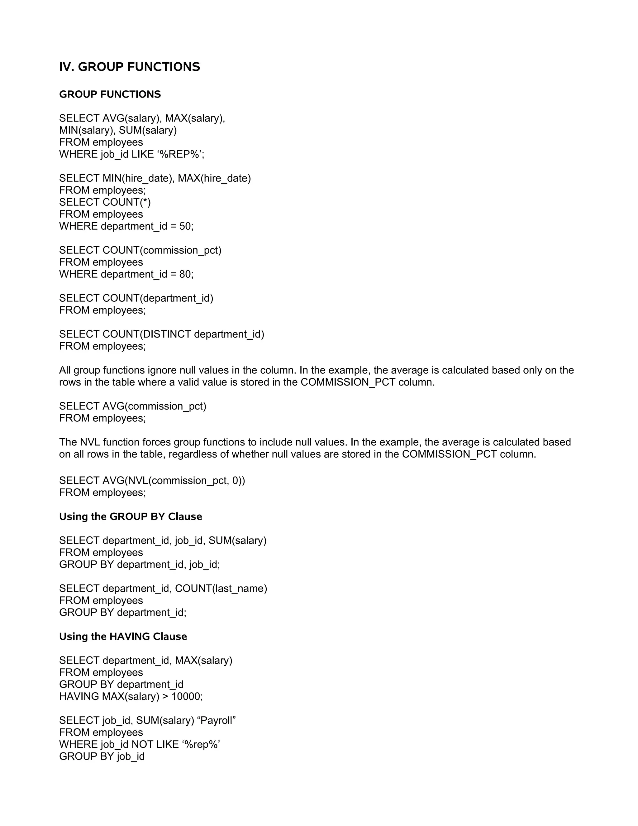 Basic Sql Handouts | PDF