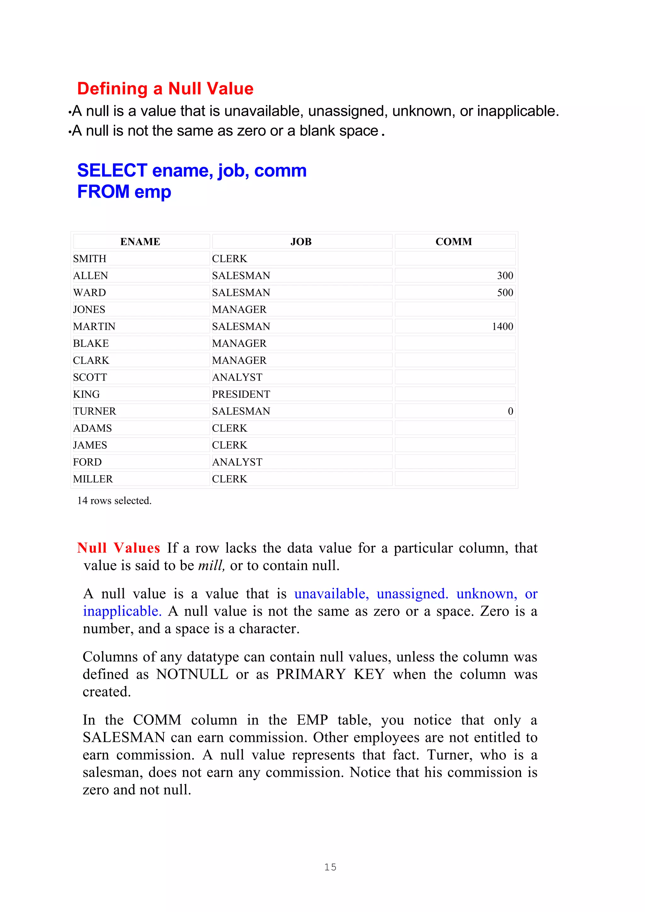 Basic sqlstatements | PDF