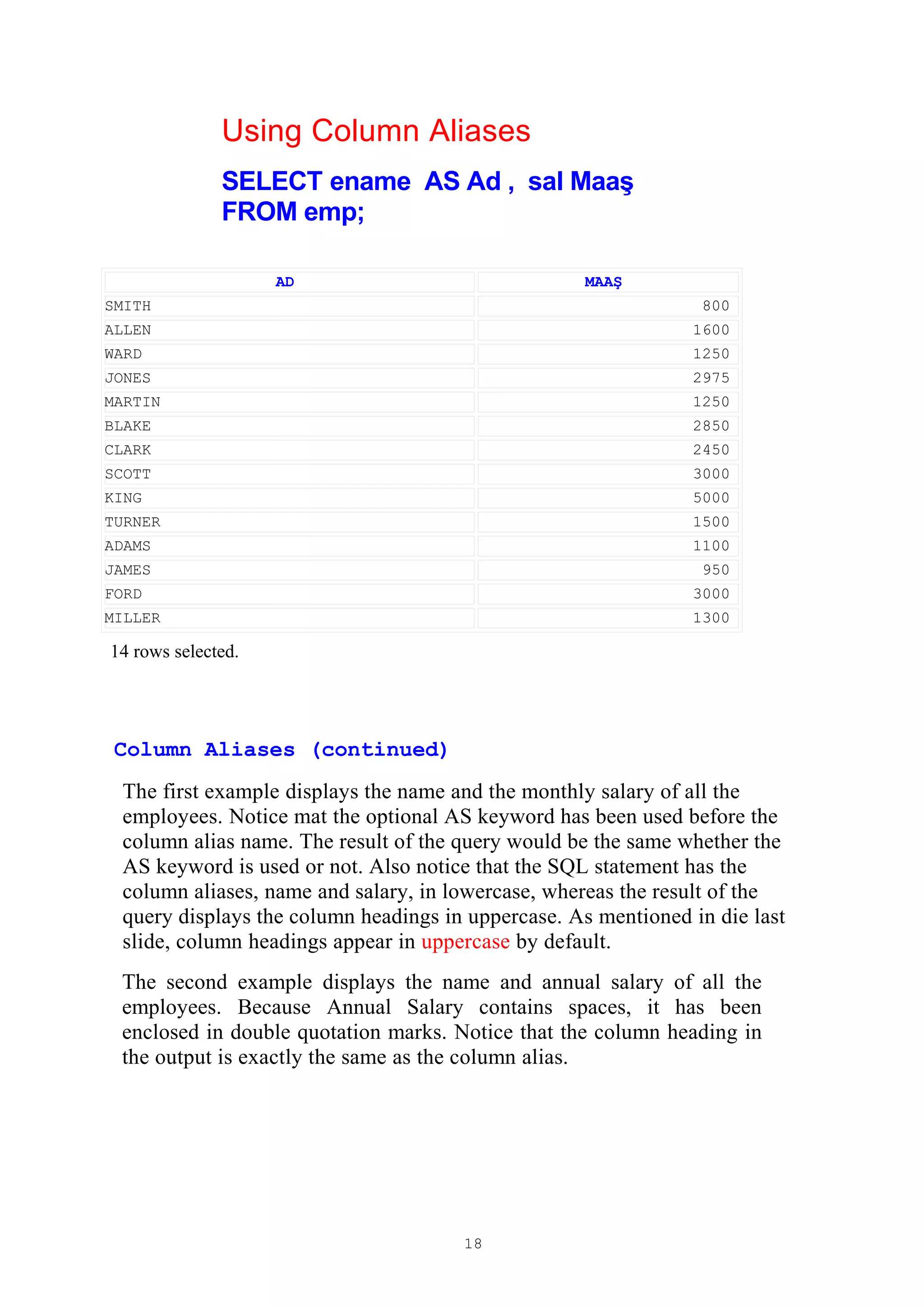 Basic sqlstatements | PDF