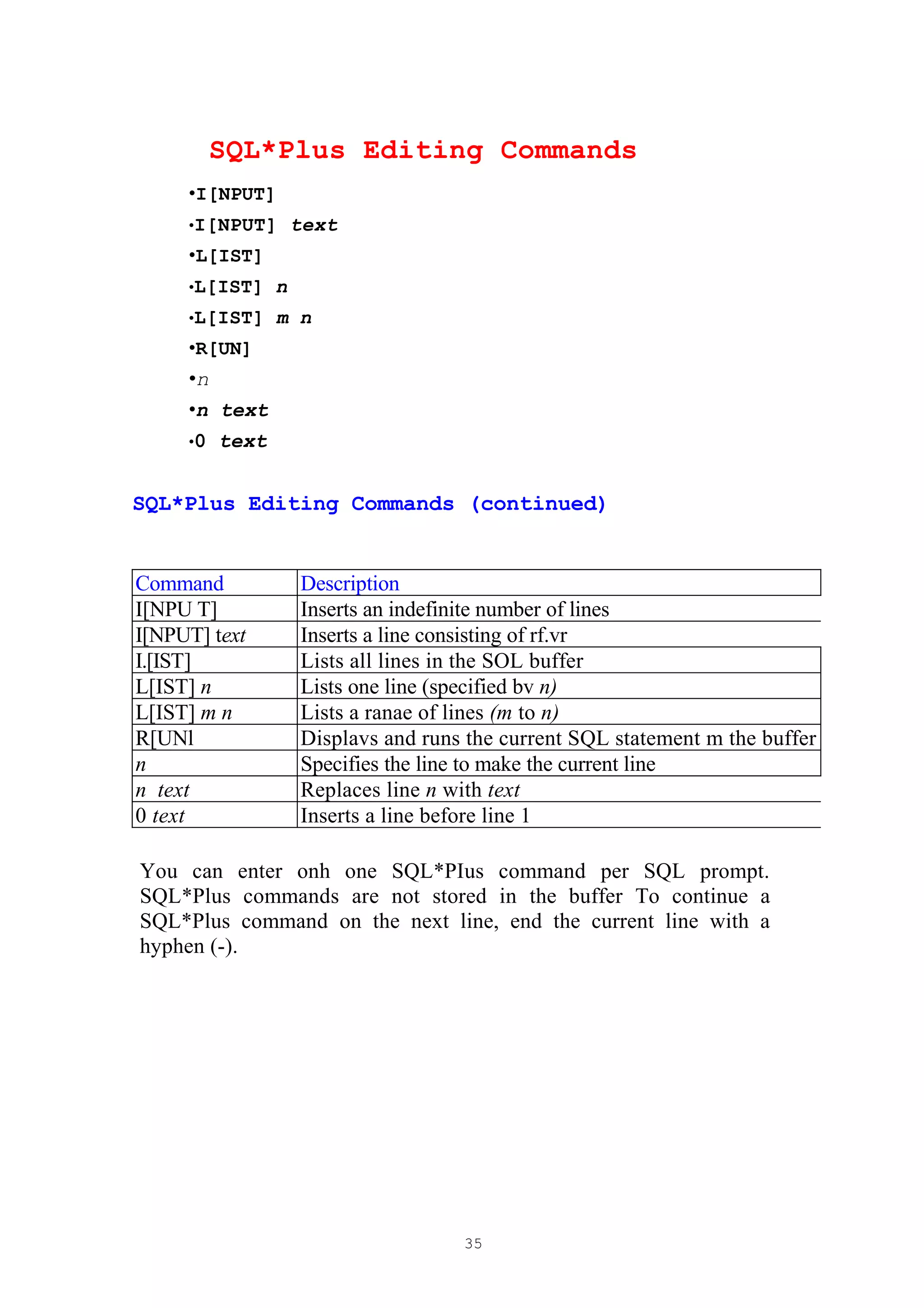 Basic Sqlstatements Pdf