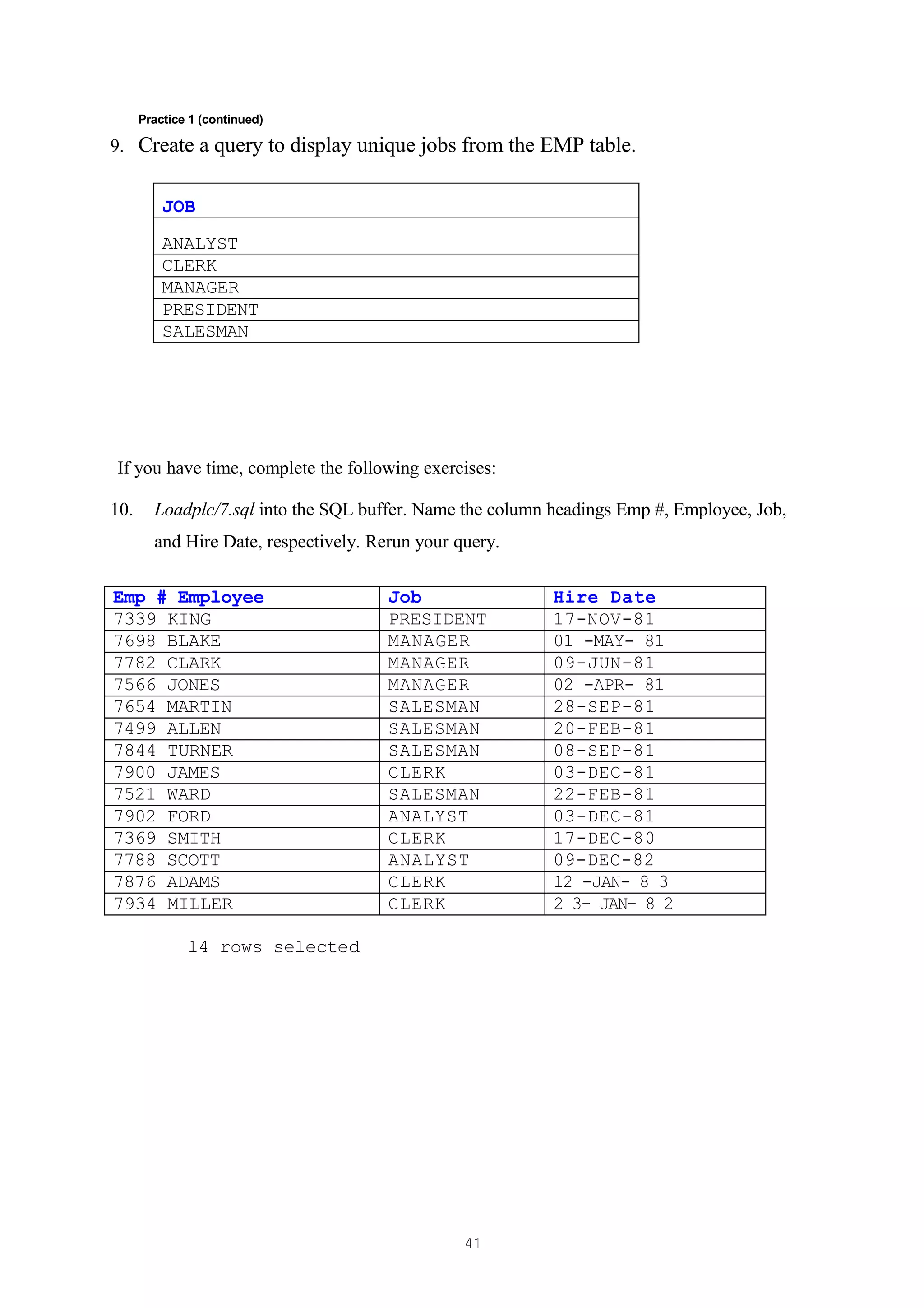 Basic sqlstatements | PDF