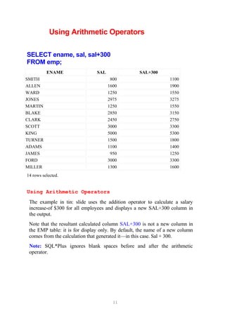 Basic sqlstatements | PDF