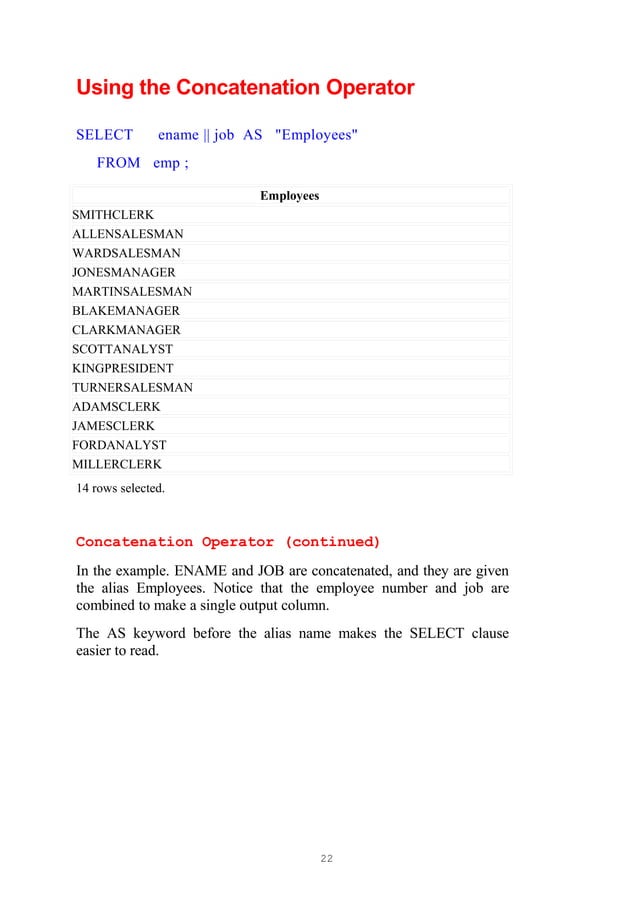 Basic sqlstatements | PDF