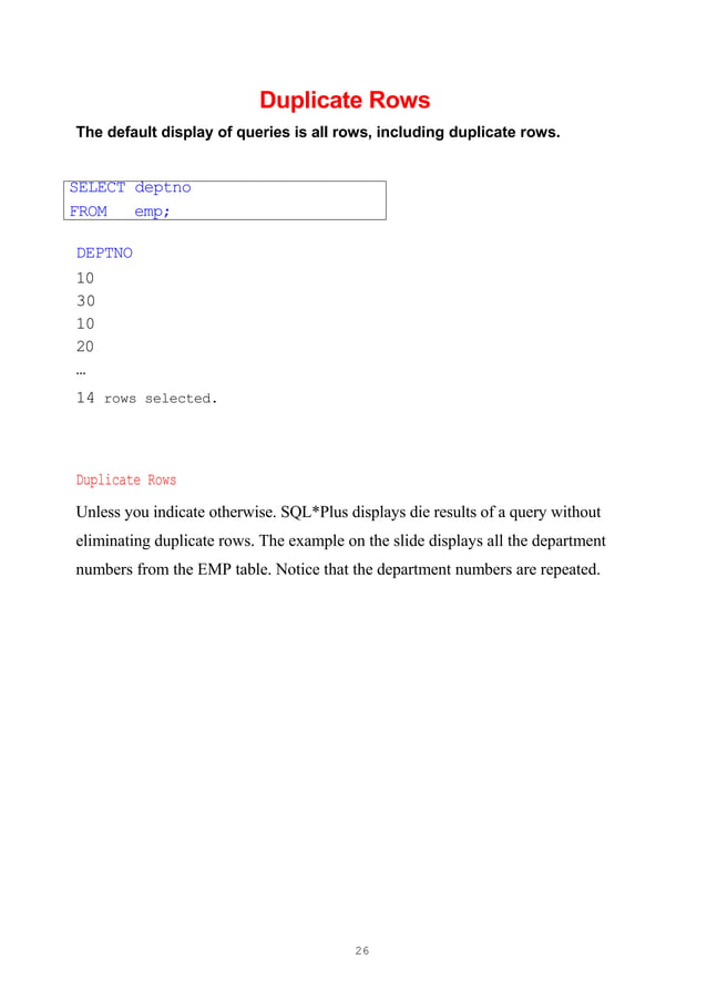 Basic sqlstatements | PDF