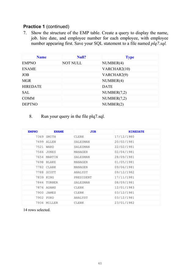 Basic Sqlstatements Pdf