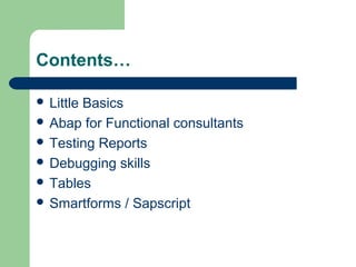 Basics SAP | PPT