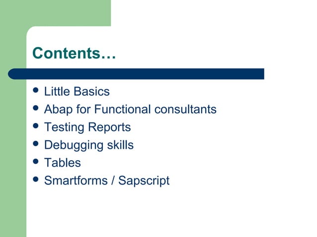 Basics SAP | PPT