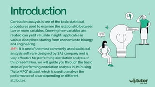Basics Steps of Correlation Analysis in JMP Software.pdf | Physics | Science