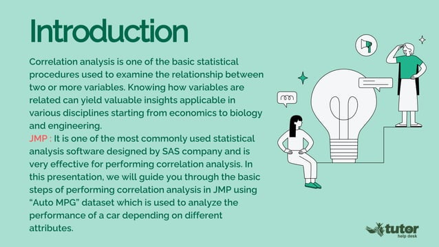 Basics Steps Of Correlation Analysis In Jmp Softwarepdf Physics