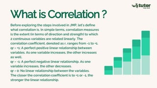 Basics Steps of Correlation Analysis in JMP Software.pdf | Physics | Science