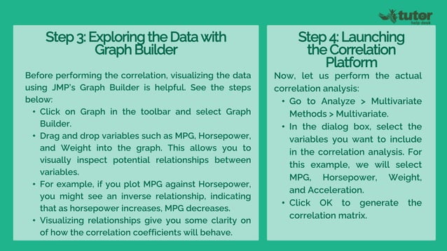 Basics Steps Of Correlation Analysis In Jmp Softwarepdf Physics