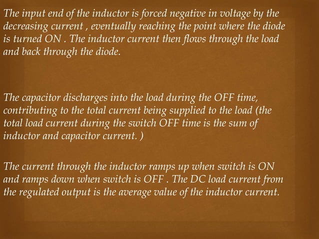 Basics switching regulators | PPTX