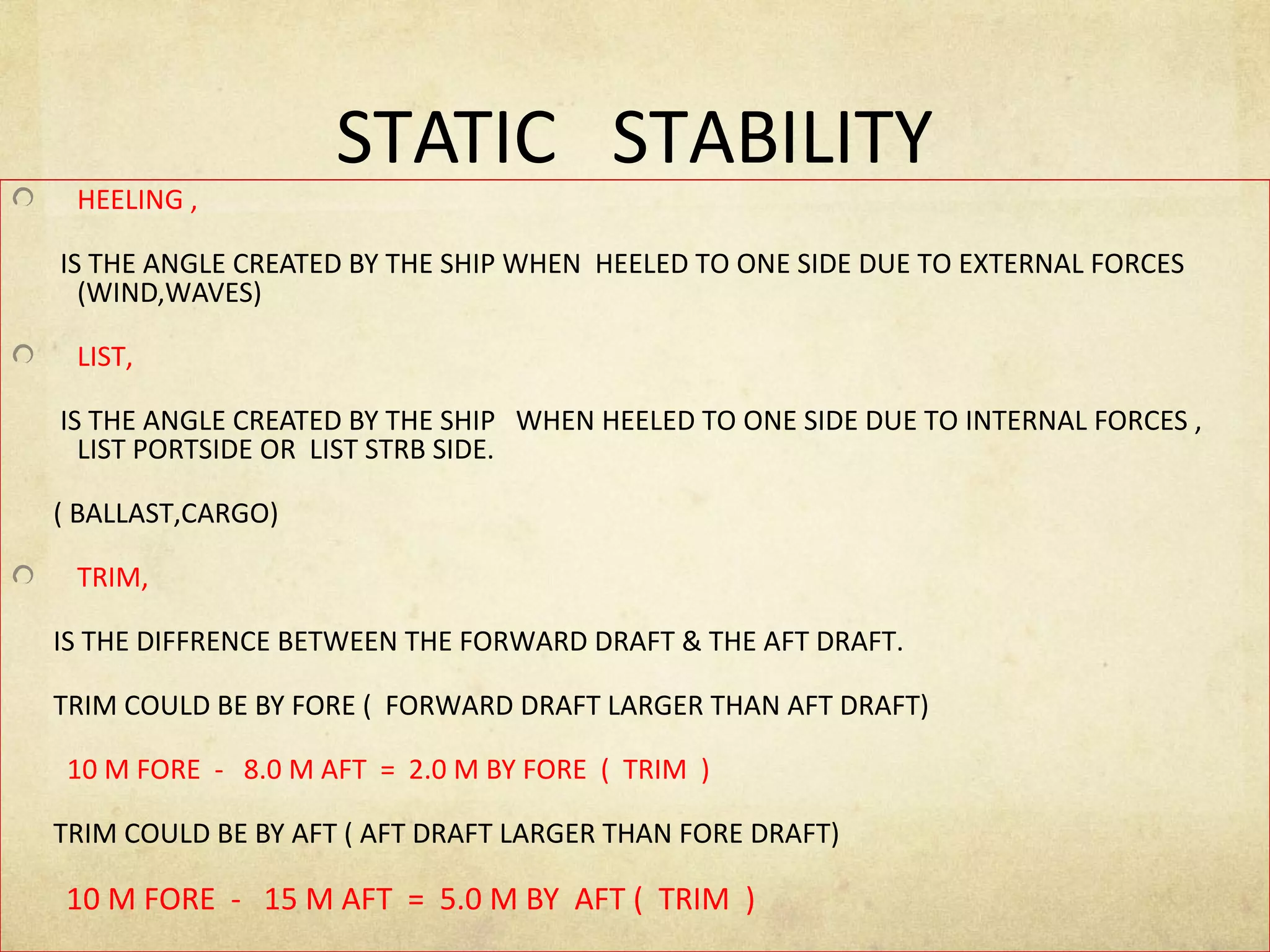 Basic stability 1 | PPT