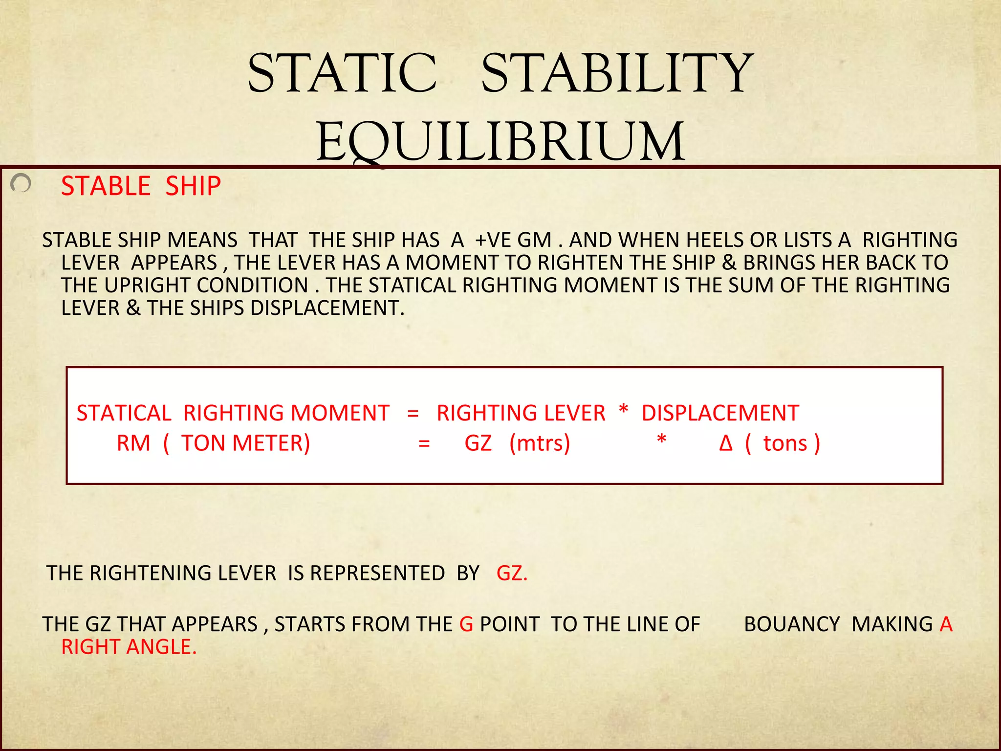 Basic stability 1 | PPT