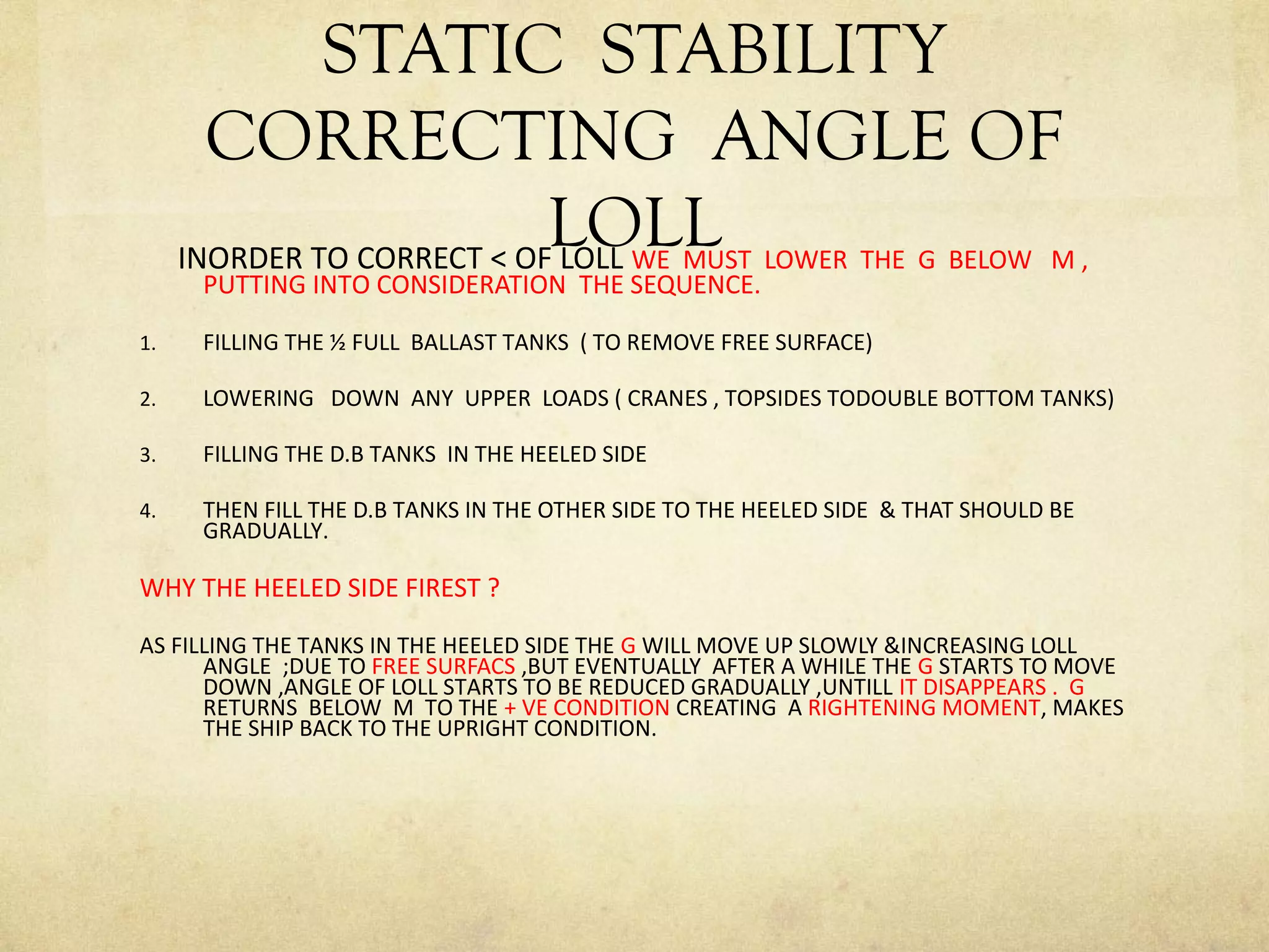 Basic stability 1 | PPT