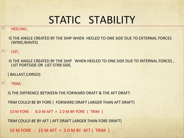 Basic stability 1 | PPT | Physics | Science