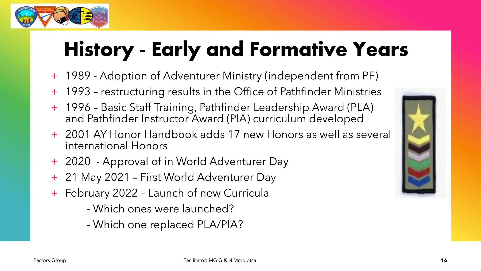 Basic Staff Training - Pathfinder history _Pastors Group 16022024.pdf