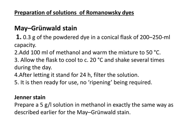 basic staining techniques in hematology.pptx | Blood Disorders ...