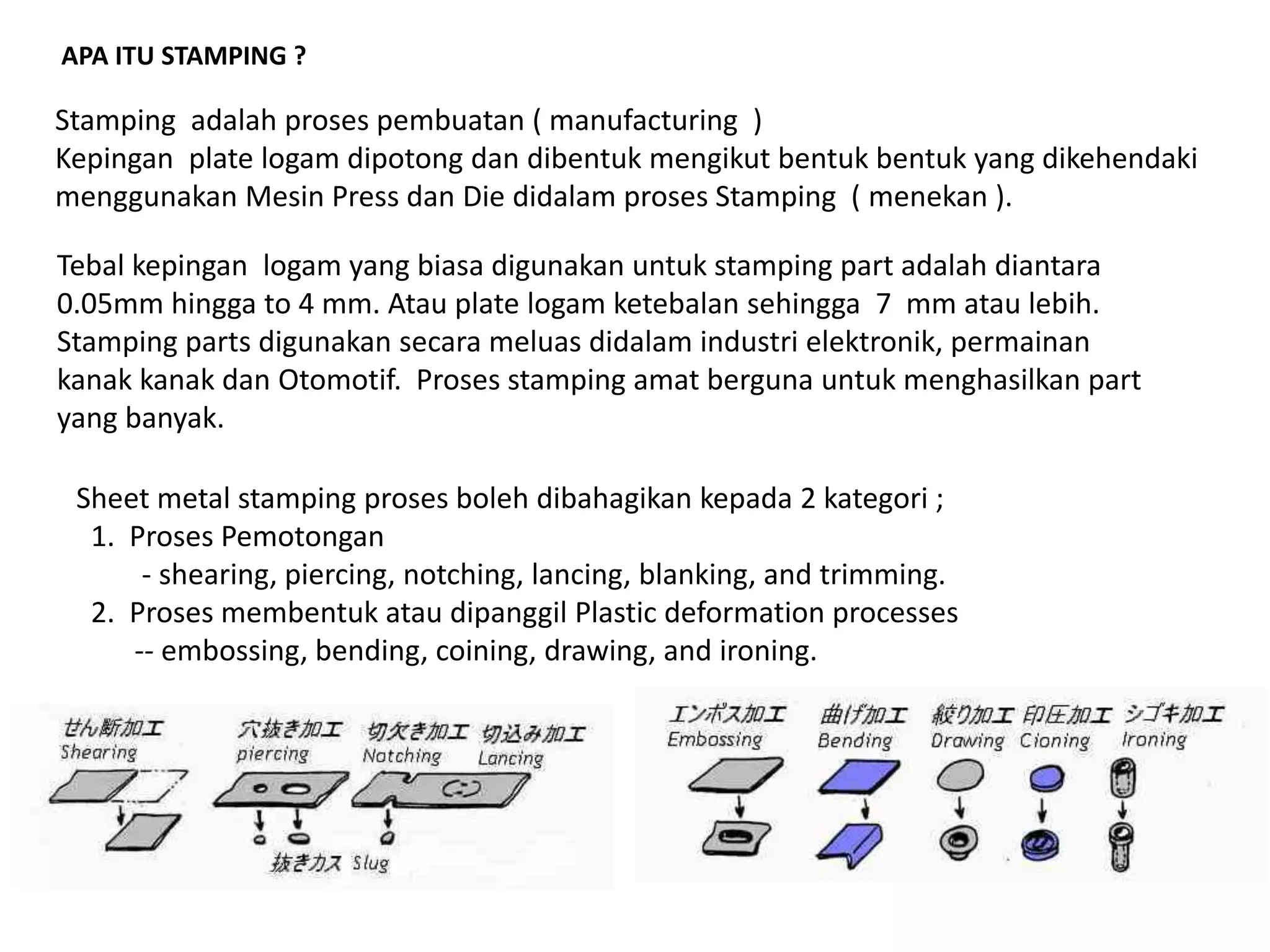 Basic stamping training | PPTX