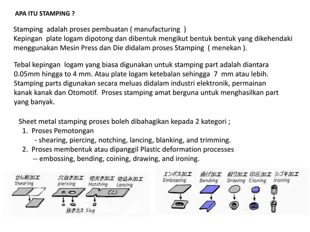 Basic stamping training | PPTX