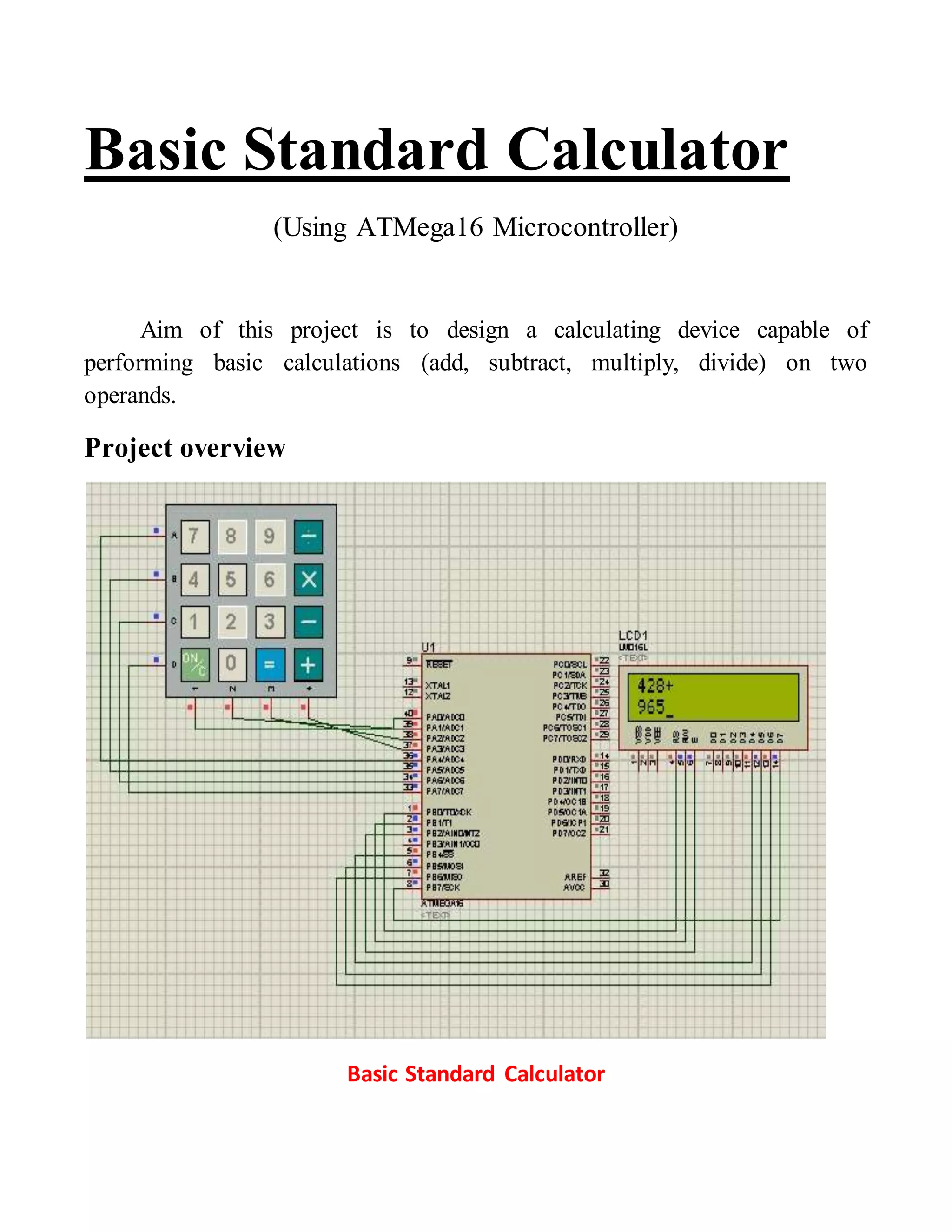 Basic standard calculator | DOCX