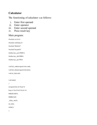 Basic standard calculator | DOCX