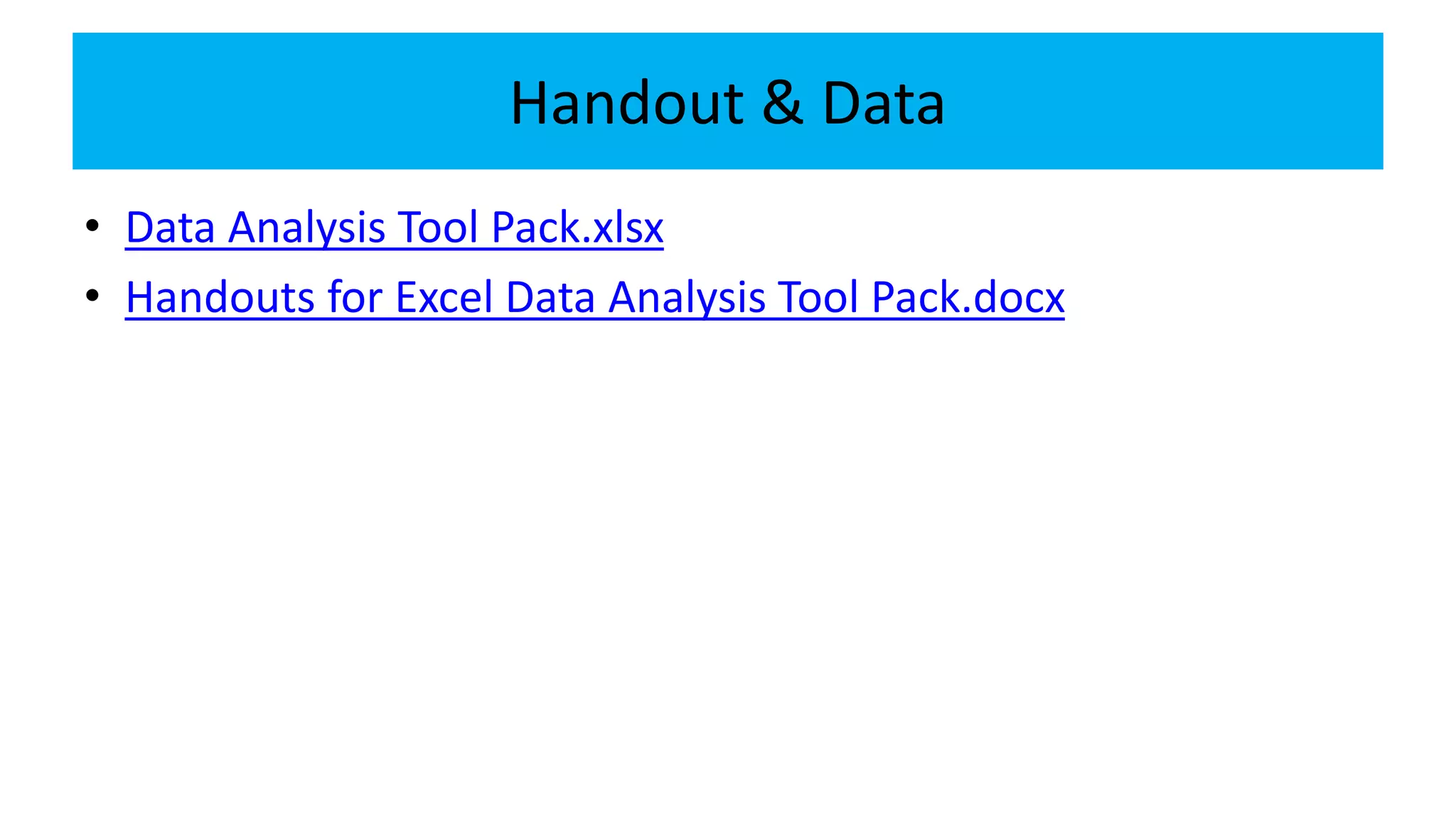 Basic stat analysis using excel | PPTX