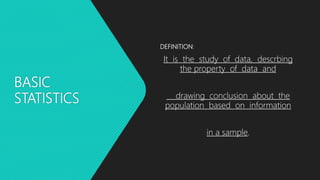 Basic statics | PPTX