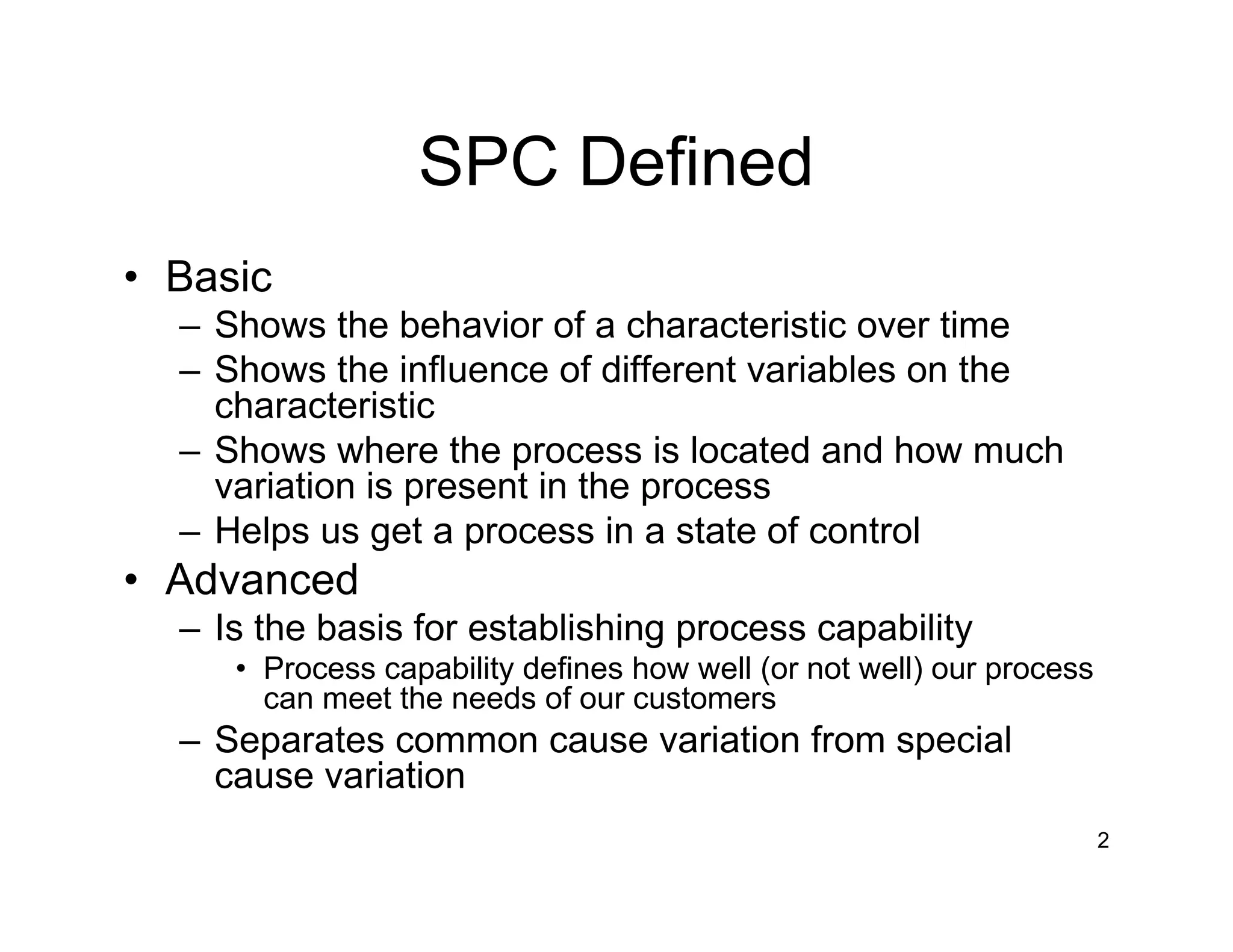Basic Statistical Process Control | PDF