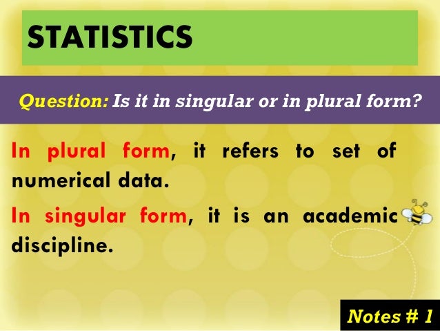 Introduction to Statistics - Basic Statistical Terms