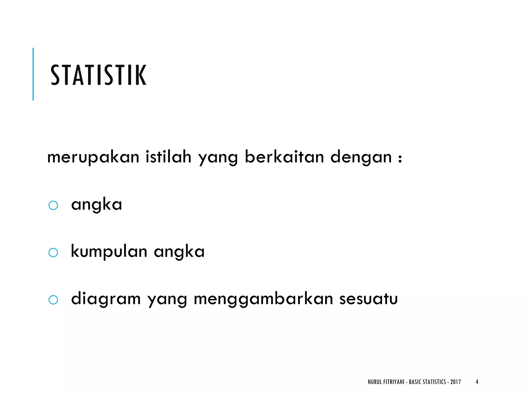 Basic statistics 1 - statistics (preface) | PDF