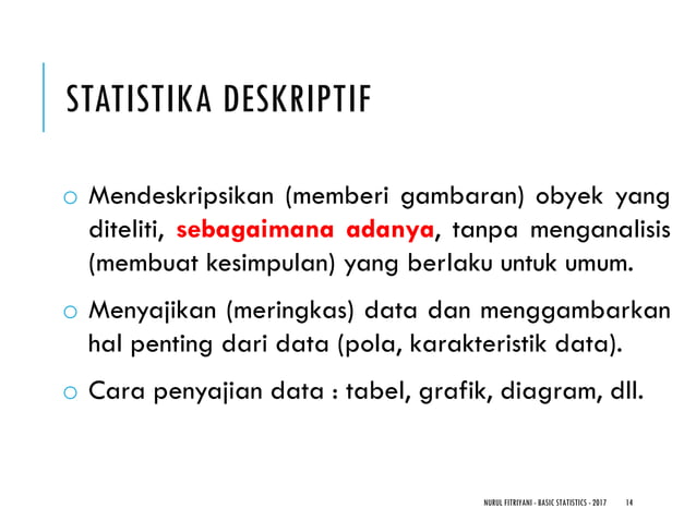 Basic statistics 1 - statistics (preface) | PDF