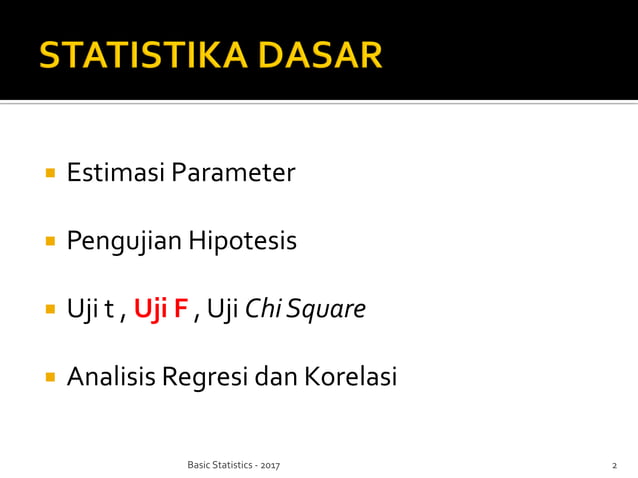 Basic statistics 11 - f - test | PPT