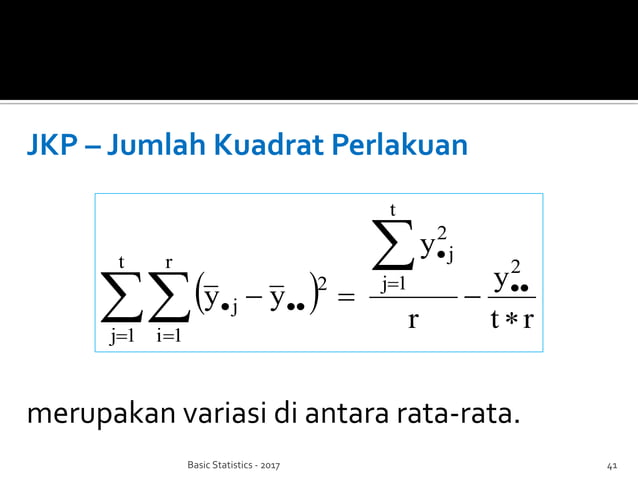 Basic statistics 11 - f - test | PPT