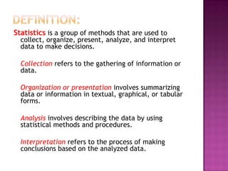 Basic statistics | PPT