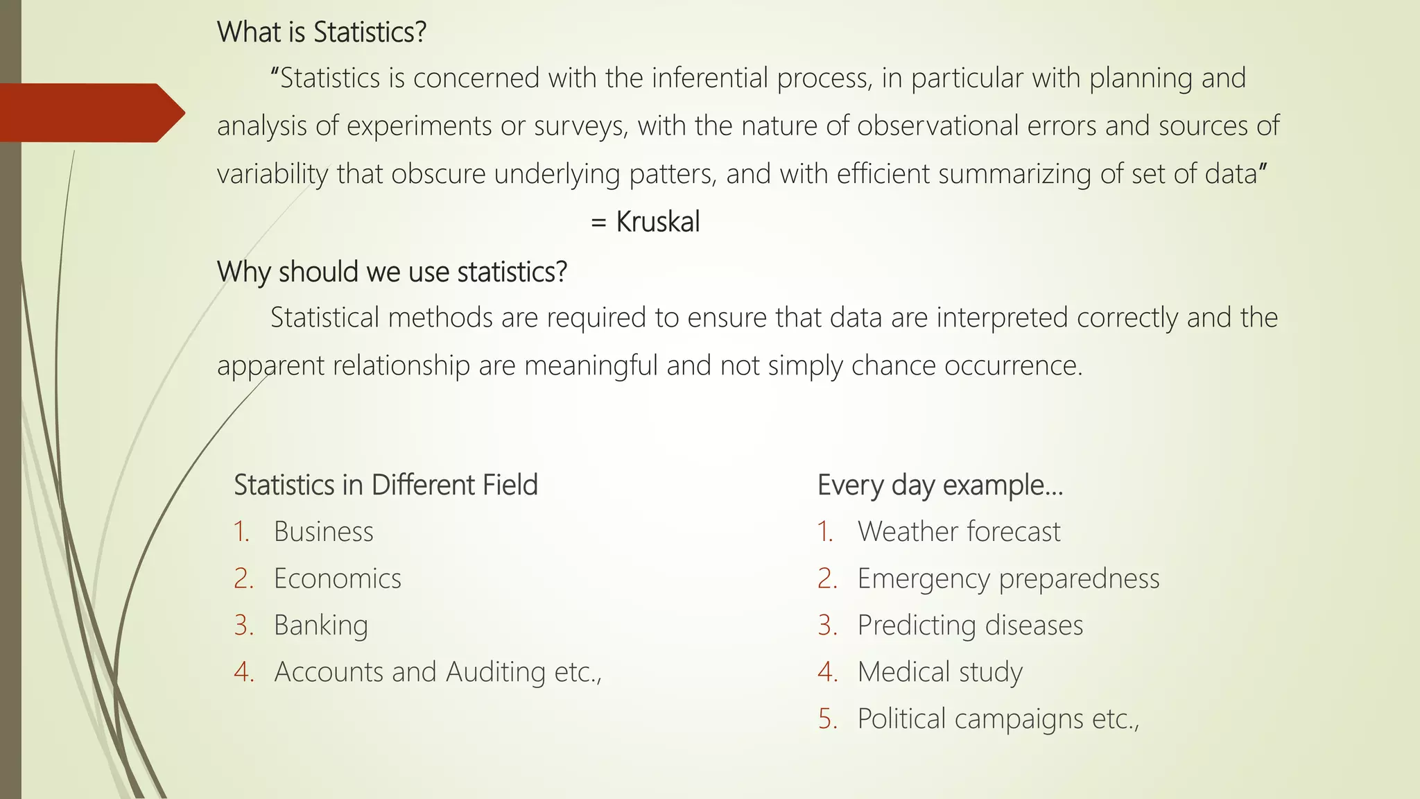 Basic statistics | PPTX