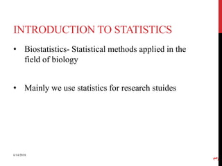 Basic statistics | PPTX