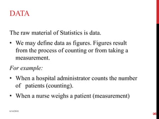 Basic statistics | PPTX