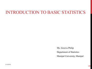 Basic statistics | PPT
