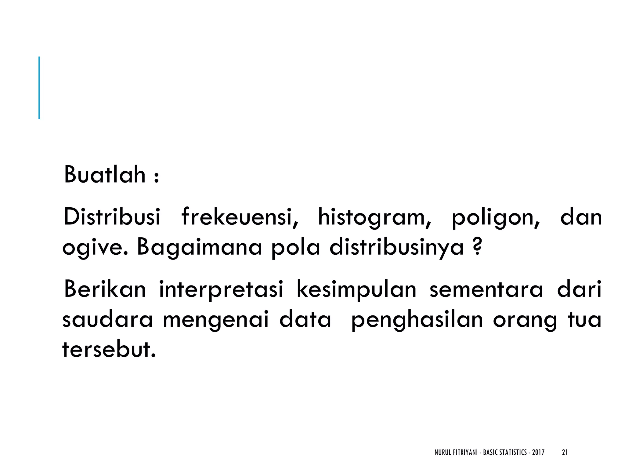 statistika dasar 2 - statistika deskriptifxm\ | PPT | Free Download