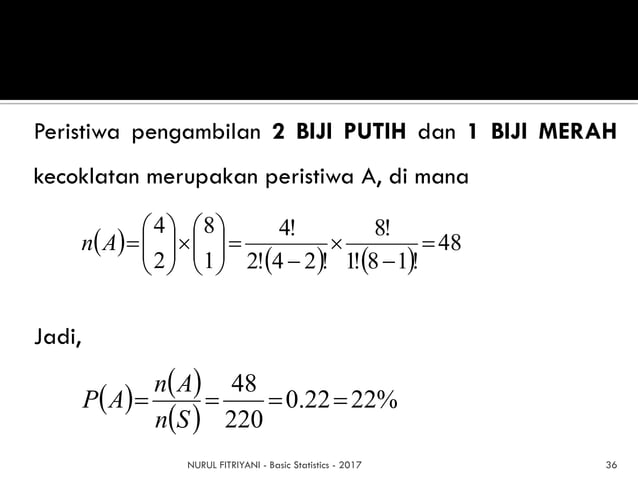 Basic statistics 4 - probability and its distributions | PPT