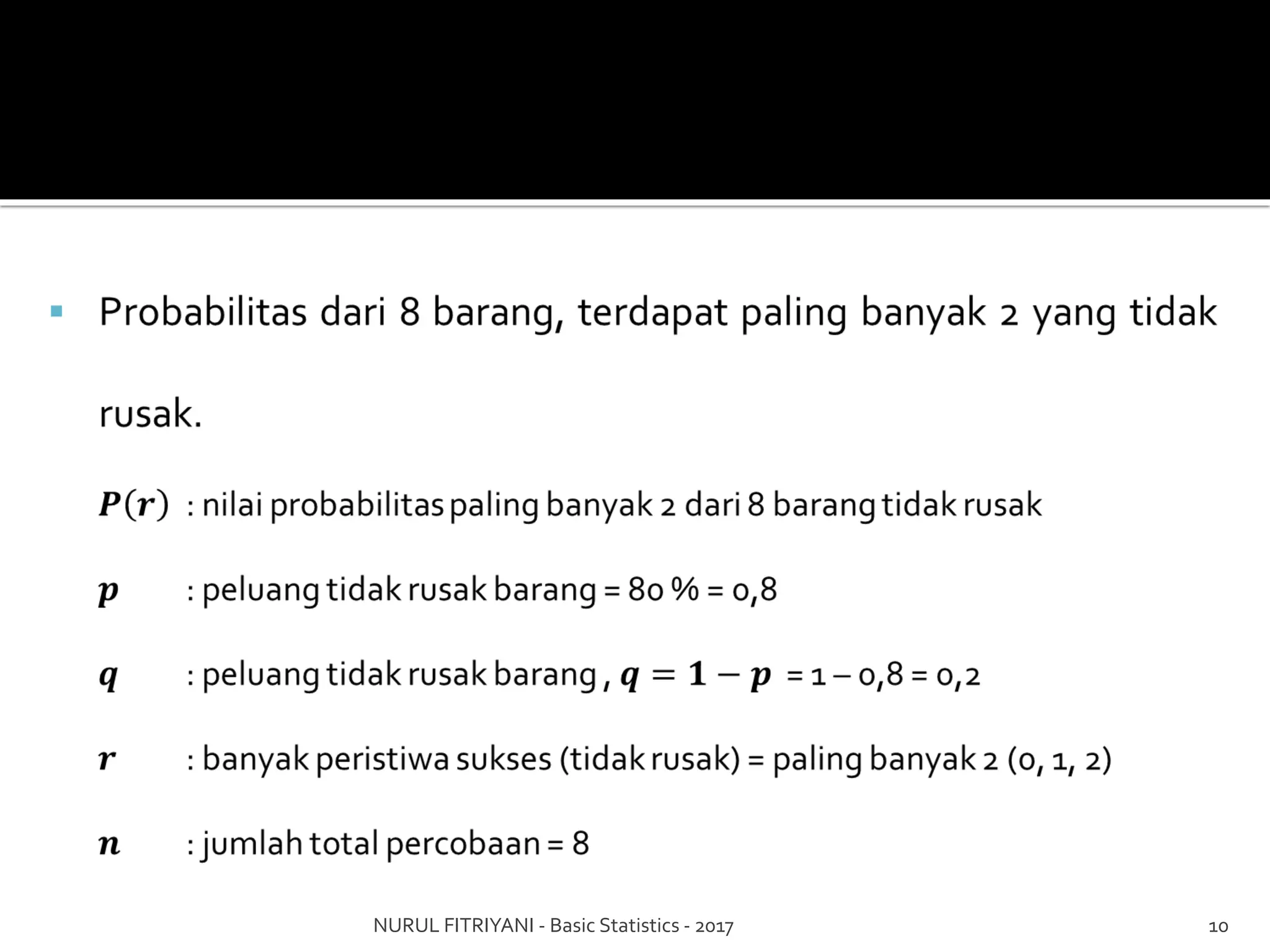 Basic statistics 5 - binomial distribution | PDF
