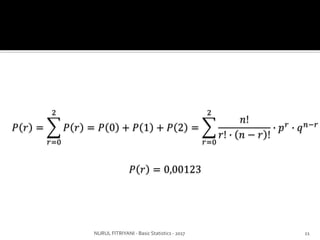 Basic statistics 5 - binomial distribution | PDF